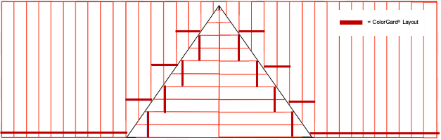 How do you layout snow guards in valleys?