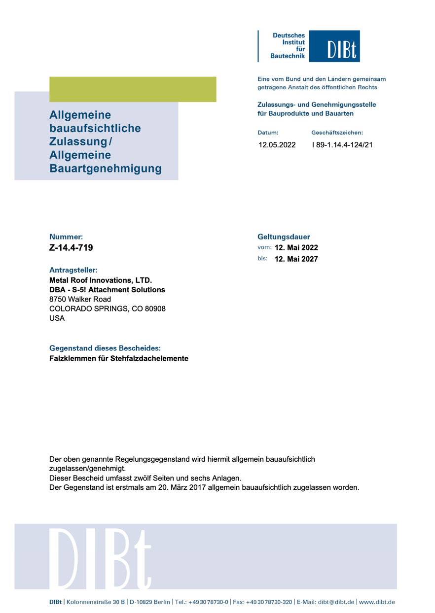 All Certificates of Code Compliance