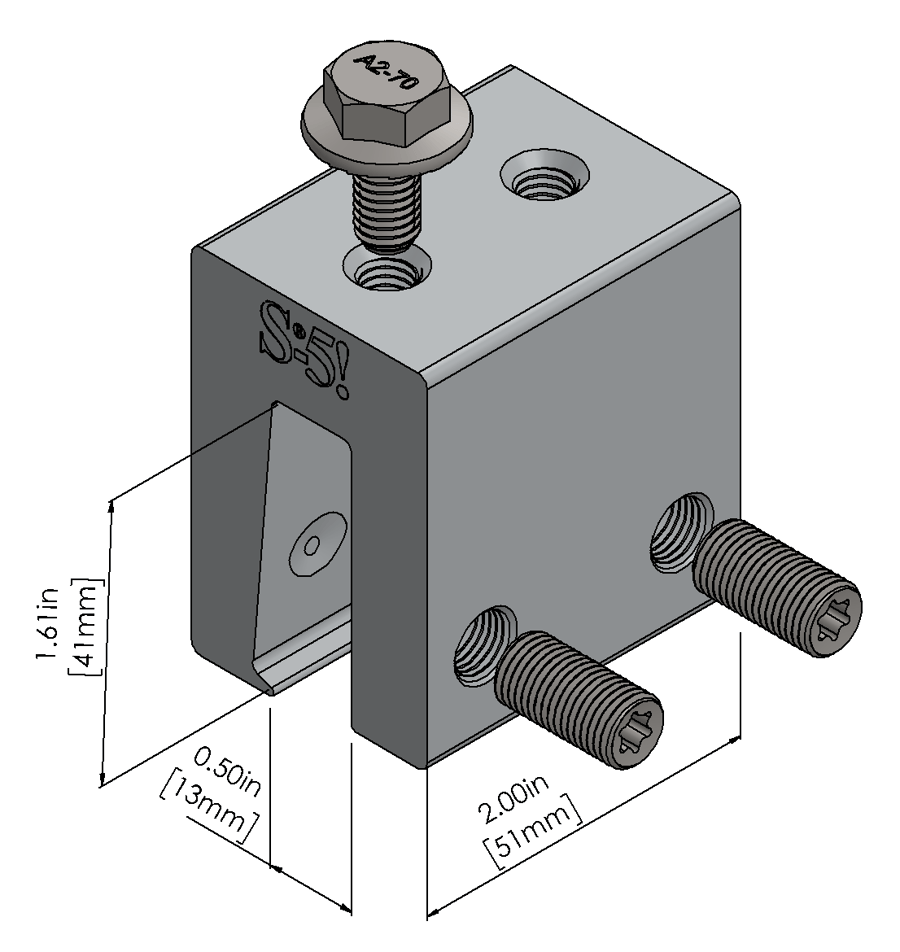 Which clamp works best on nail strip, nail flange, snap-together profiles?