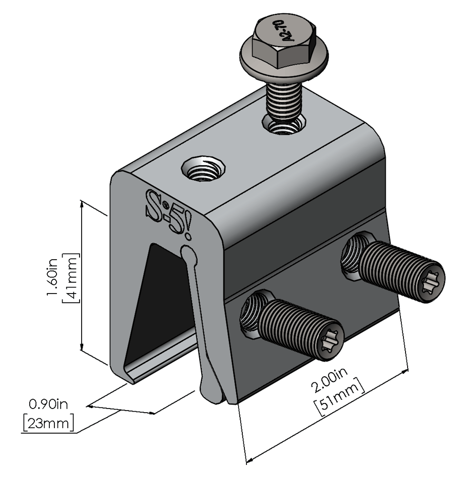 Which clamp works best on nail strip, nail flange, snap-together profiles?